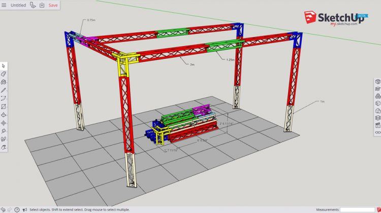 Free 3D Cad Service | Stage Truss Design | SC Projects